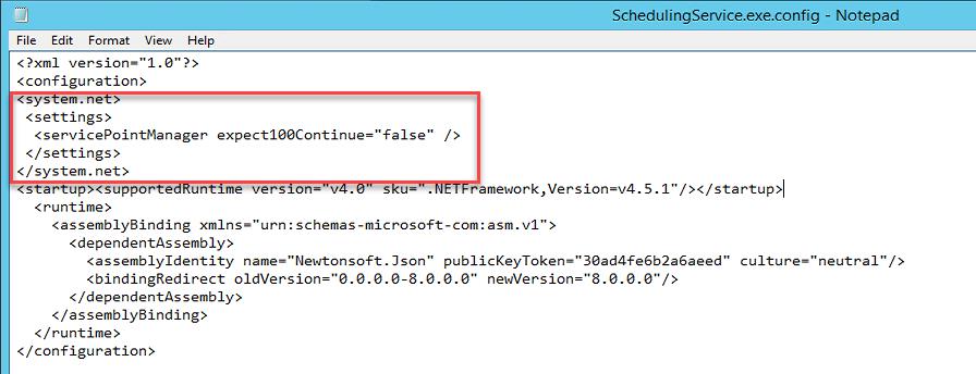 HTTP 417 Expectation Failed error when making an API call
