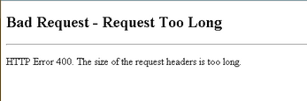 ADFS - Users getting a "HTTP 400 - The Size of the Request Headers is ...